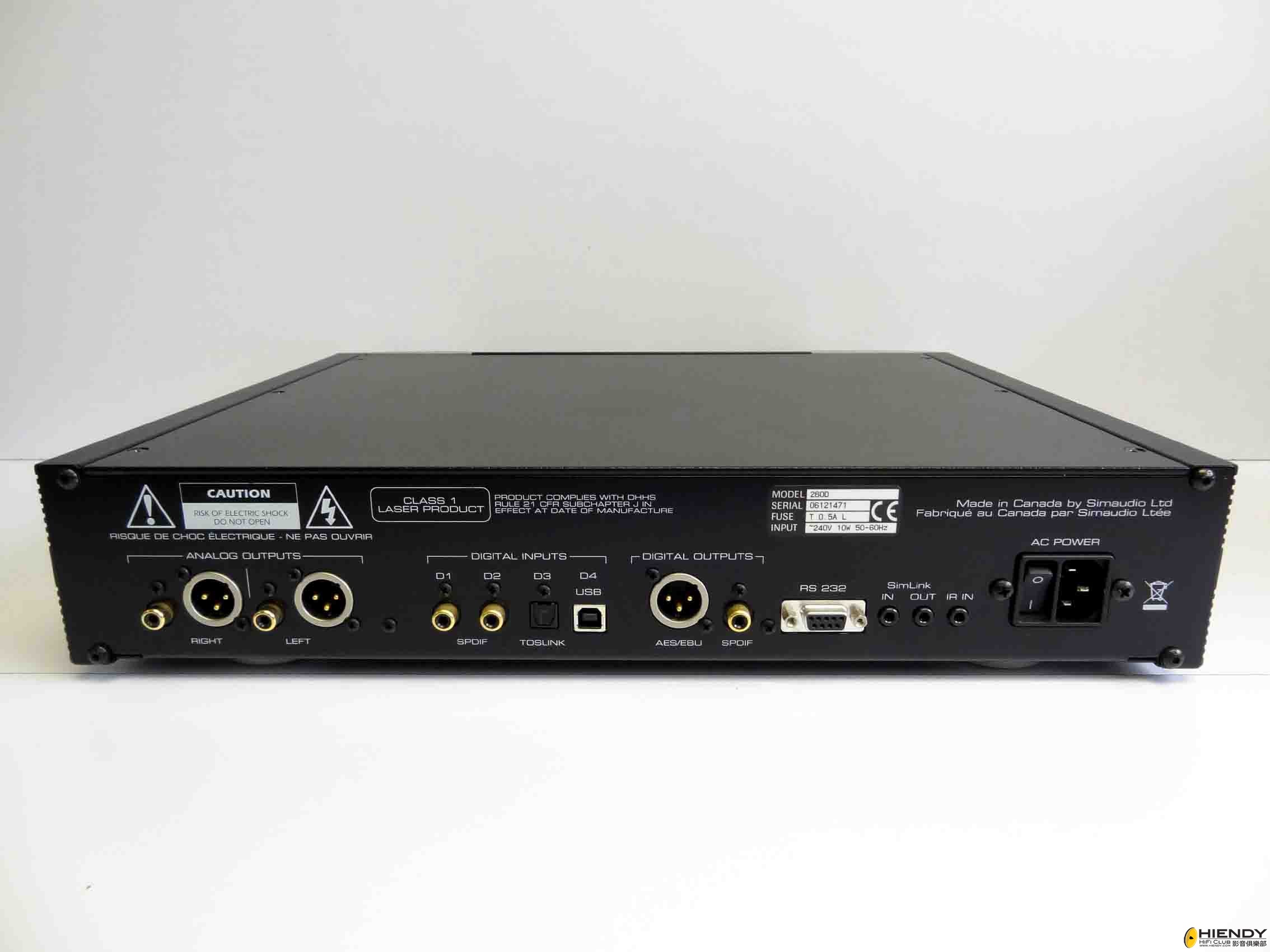 Simaudio 260D Moon Neo CD Player - Hiendy二手買賣區 - Hiendy.com 影音俱樂部 ...