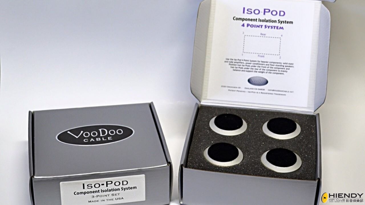 新款VooDoo Iso-Pod陶瓷珠化震腳即將抵港 : Hiendy.com 影音俱樂部