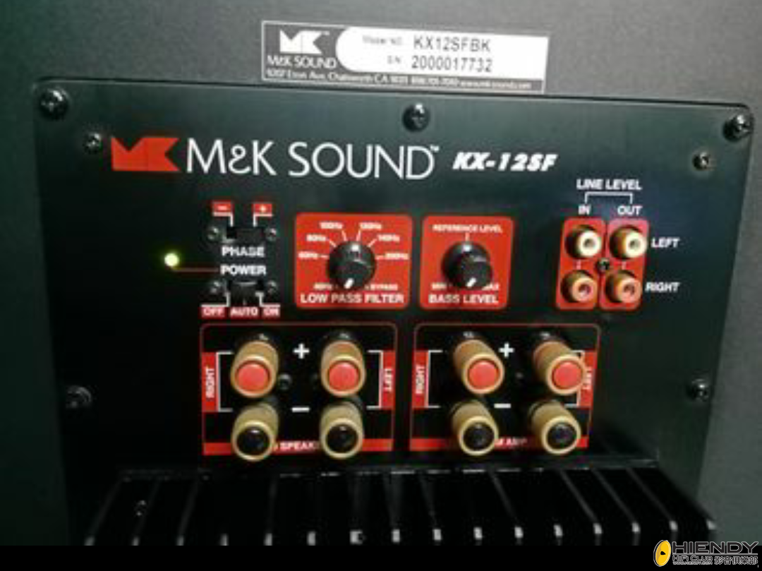 M&K KX12 SF subwoofer.12寸 - Hiendy二手買賣區 - Hiendy.com 影音俱樂部 - Powered by Discuz!