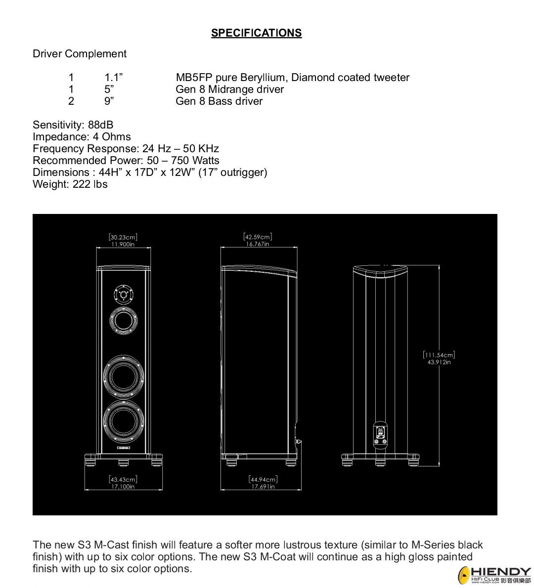 Magico 的 New S3 mk3 loudspeaker - 兩聲道音響討論區 - Hiendy.com 影音俱樂部 - Powered ...